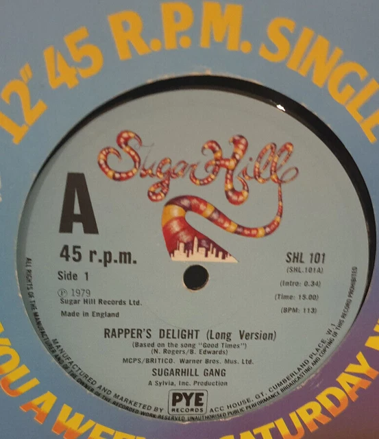 SUGARHILL GANG - Rapper's Delight 12" 1979 VG+ EUR 18,73 - PicClick IT