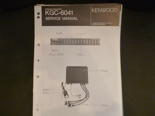 ORIGINAL SERVICE MANUAL Schaltplan Kenwood KGC-6041 EUR 11,90 - PicClick DE