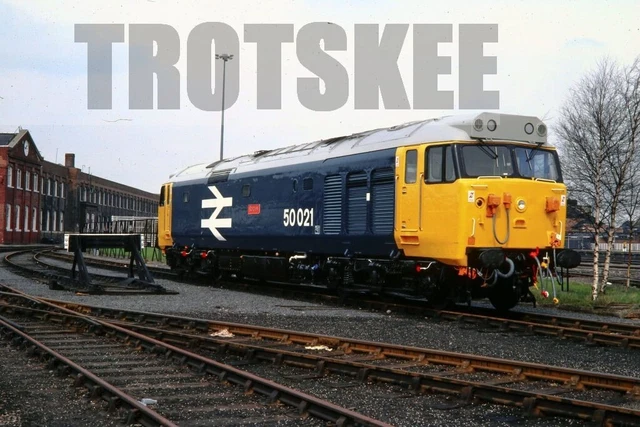 35MM SLIDE BR British Railways Diesel Loco Class 50 50021 1982 Original ...