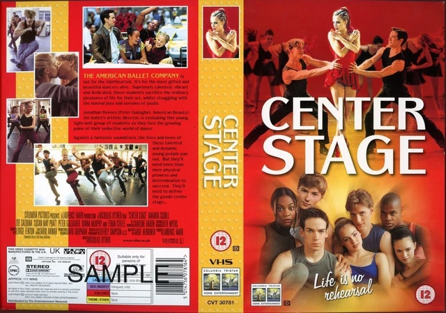 CENTER STAGE, BALLET, Susan May Pratt VHS Promo Sample Sleeve/Cover ...