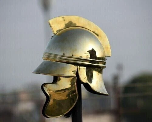 ELMO ROMANO TRACIO / Elmo storico medievale in ottone / Elmo ...