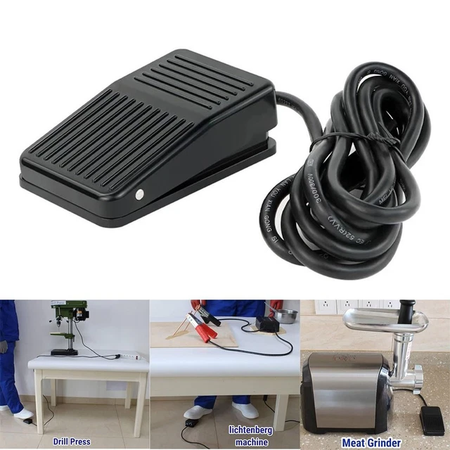 BLACK FOOT SWITCH Nonslip Momentary Pedal Useful Foot Pedal Switch ...
