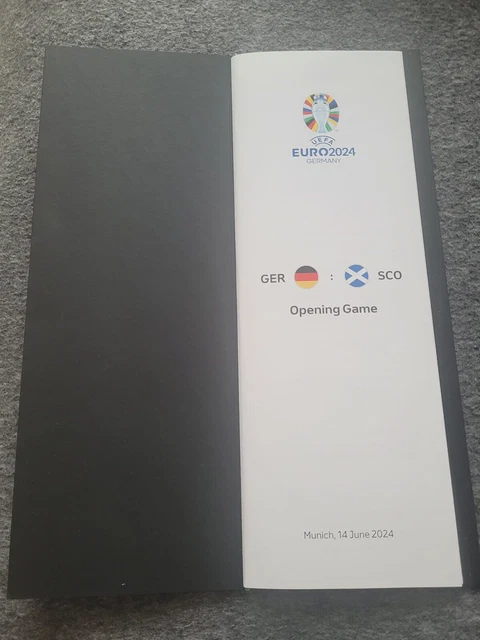 VIP MENU SPEISEKARTE UEFA EURO 2024 Deutschland Germany Schottland ...
