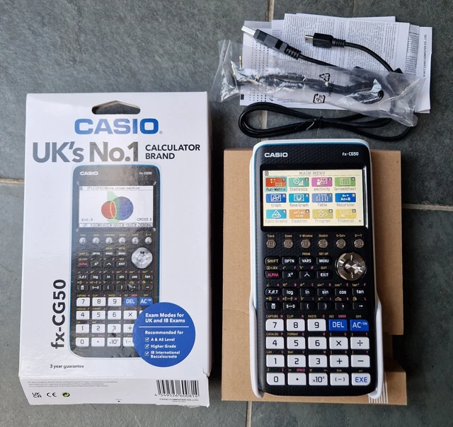 CASIO FX-CG50 ADVANCED 3D Graphic Calculator - Colour Screen, all A1 ...