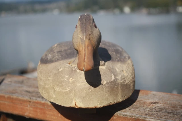 MALLARD HEN DECOY made by Herter's, Balsa wood, plastic head, OP. $81. ...