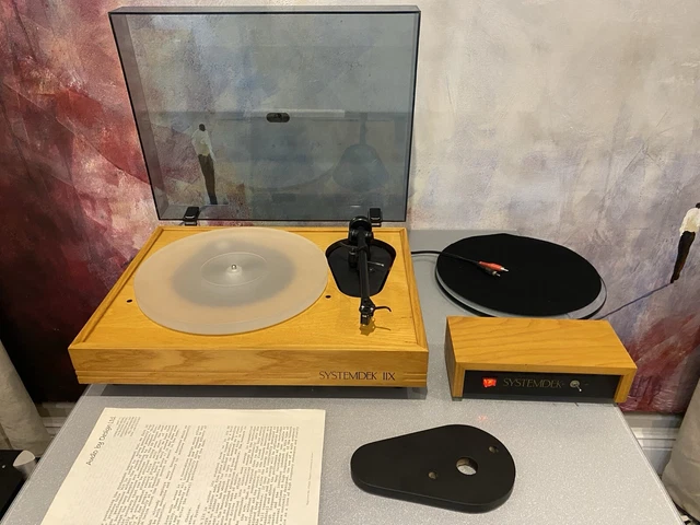 SYSTEMDEK IIXE IIX/PSU Turntable/Acrylic Platter BOXED Rega RB250 Audio ...