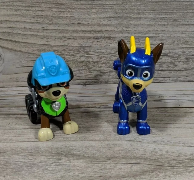 PAW PATROL MIGHTY Pups Super Paws Chase Dog & Dino Rescue Rex ...