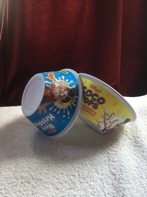 VINTAGE KELLOGG'S CEREAL Bowls Rice Krispies & Coco Pops EUR 12,89 ...