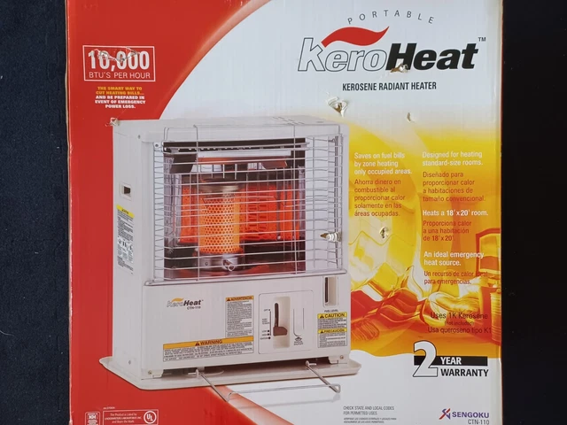 OPEN BOX SENGOKU Kero Heat portable Kerosene Radiant Heater CTN-110 ...