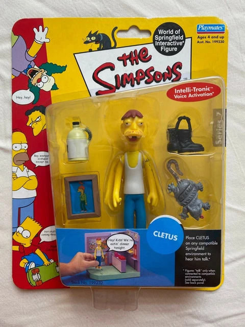 2001 THE SIMPSONS Playmates Figure Cletus Original Packaging Series 7 £ ...
