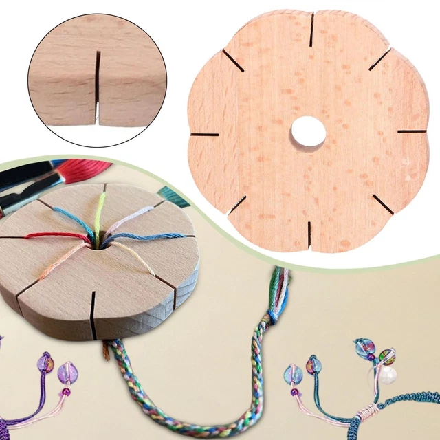 KUMIHIMO DISK BRACELET Knitting Disk Braided Weaving Board String Art ...