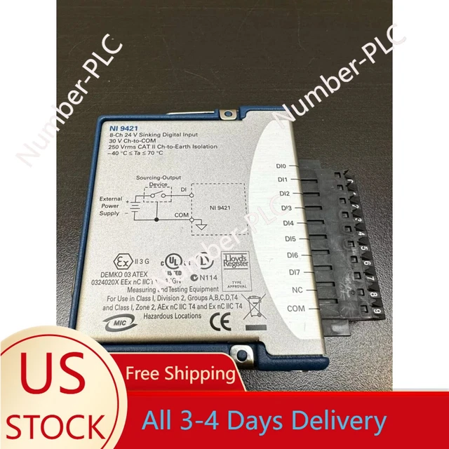 NEW NATIONAL INSTRUMENTS NI 9421 NI-9421 C-series 8-Channel Sinking ...