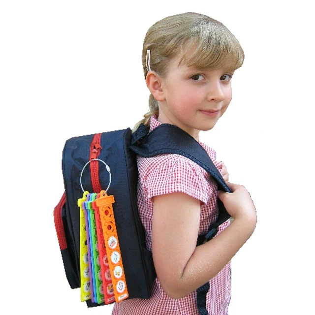 DAILY ROUTINE AUTISM Chart Visual MY SCHOOL BAG Support TomTag Kit SEN ...