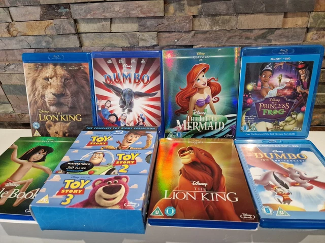 DISNEY CLASSIC BLU Ray Bundle Toy Story / Lion King / Little Mermaid ...