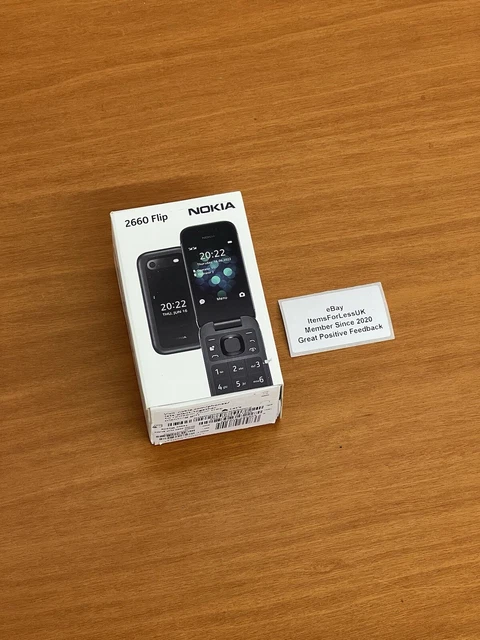 NOKIA 2660 FLIP 4G Black Unlocked Dual Sim Big Button Phone Good ...