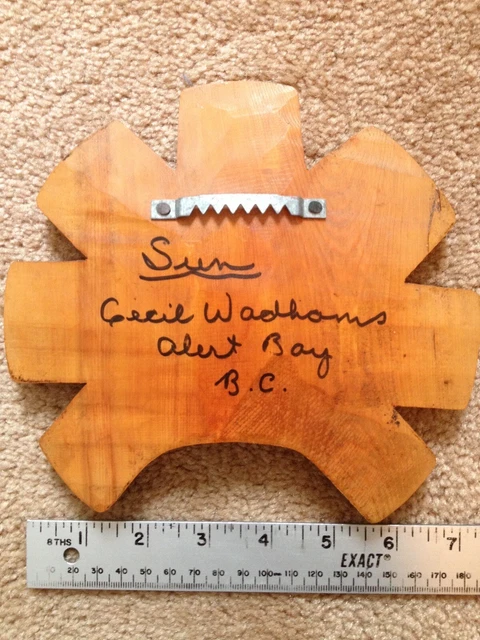 NORTHWEST COAST First Nations Indigenous Art - Yellow Cedar Sun Carving ...