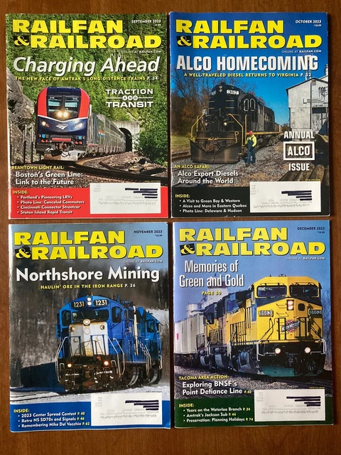 RAILFAN & RAILROAD Magazine - Sept Oct Nov Dec 2023 - Lot of 4 £15.62 - PicClick UK