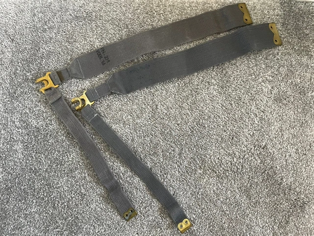 ORIGINAL BELGIAN/FRENCH- L-STRAPS- WW2- Canvas Webbing- Genuine Surplus ...