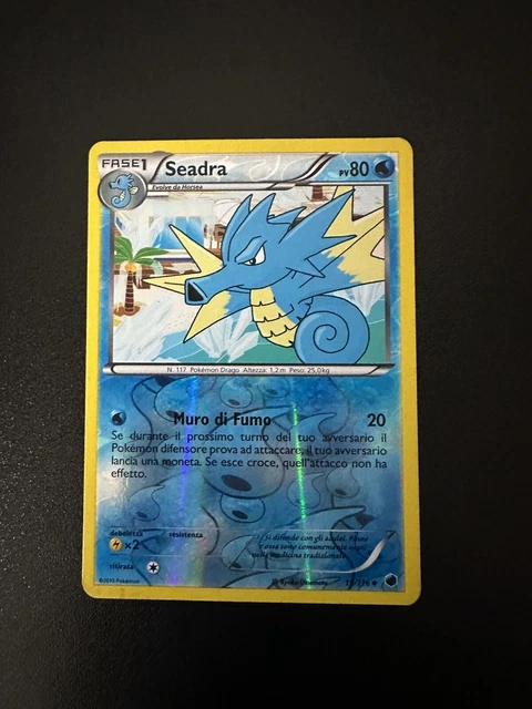 CARTA POKEMON POKÉMON SEADRA Muro Di Fumo 19/116 Italiana HOLO EUR 9,90 ...