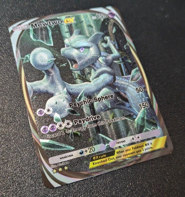 CUSTOM MEWTWO EX Pokemon TCG Pocket Genetic Apex Printed Physical Card ...