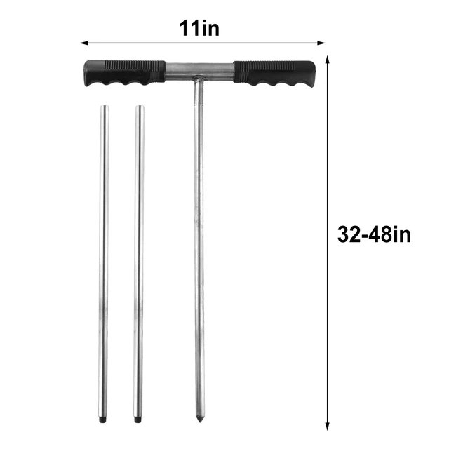SOIL PROBE ROD 32 48 Inches Extendable Length Precise Septic Tank ...