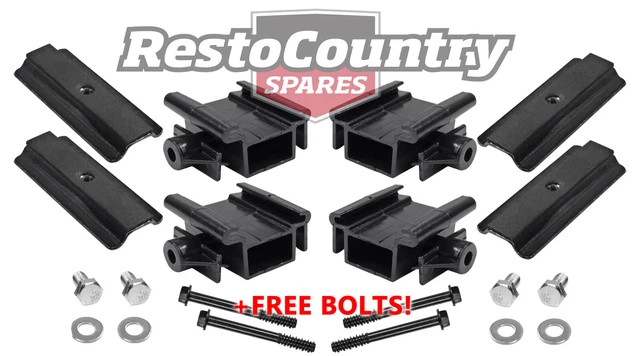 HOLDEN COMMODORE VL Rear Bumper Bar MOUNTING Bracket + Slider + Bolt ...