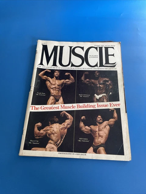 MUSCLE BUILDER BODYBUILDING Magazine February 1977 Zane, Robinson ...