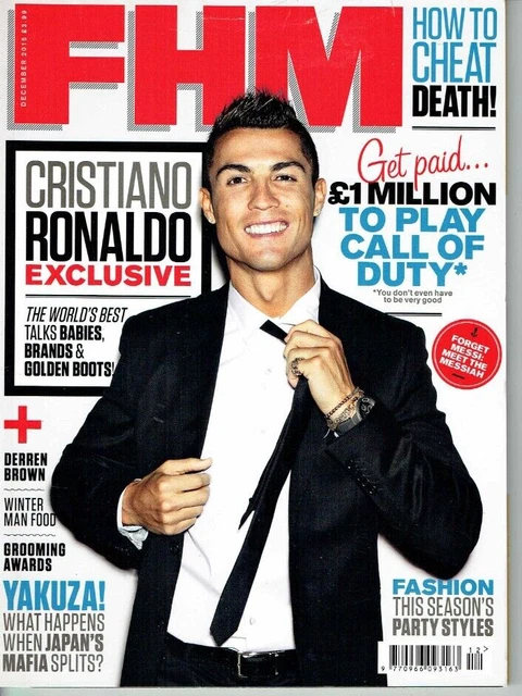 FHM MAGAZINE. RONALDO, Carly Baker. Number 312 December 2015 travel ...