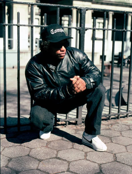 RAPPER EAZY-E APPEARS in a portrait taken in Union Square on Marc - Old ...