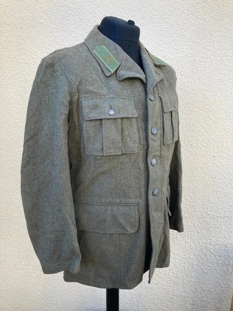 1944 DATED SWEDISH Army M39 Grey Wool 6 Pocket Tunic-42" Chest £24.95 ...