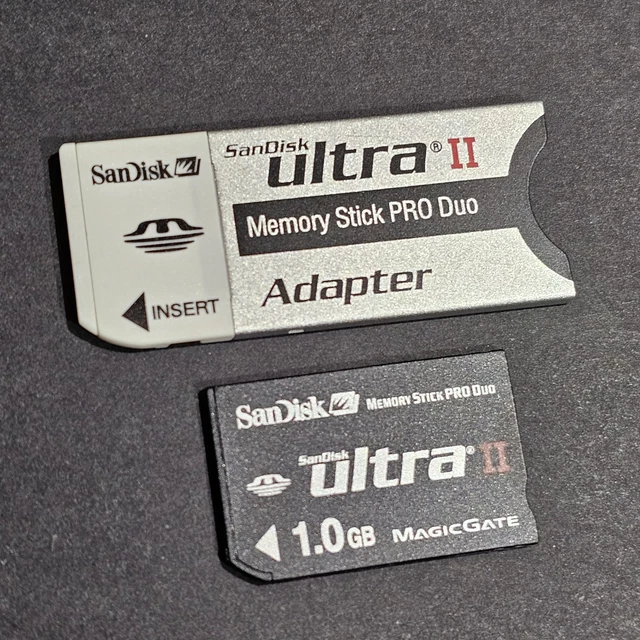 SANDISK ULTRA II Memory Stick Pro Duo 1GB MagicGate Memory Card ...