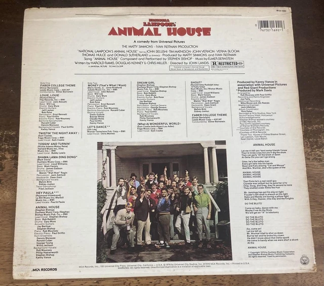 NATIONAL LAMPOON ANIMAL House Original Soundtrack 1978 US Press Rare ...