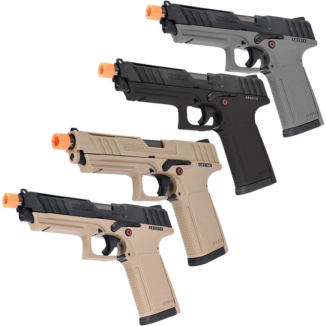 G&G GTP-9 TACTICAL Gas Blowback Airsoft Pistol w/ Hard Shell Carrying ...