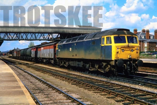 35MM SLIDE BR British Railways Diesel Loco Class 47 47155 Hereford 1986 ...