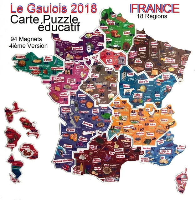 LE GAULOIS - 2018 - FRANCE Départements lot complet 94 magnets EUR 28 ...