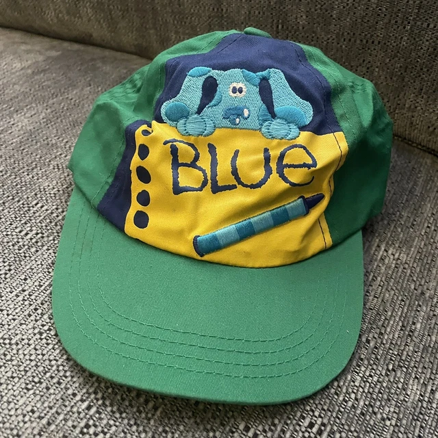 VINTAGE 1999 BLUE'S Clues Nickelodeon Nick Jr Cartoon Baseball Cap Hat ...