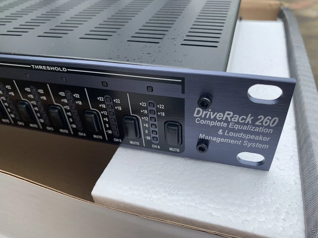 DBX 260 MANAGEMENT System Driverack 260 Loudspeaker 1 U + DB Dispaly ...
