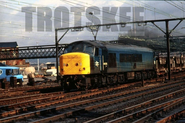 35MM SLIDE BR British Rail Diesel Loco Class 46 46050 Guide Bridge 1982 ...