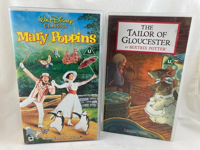 DISNEY PICKWICK VHS Collectable Mary Poppins The Tailor of Gloucester £ ...