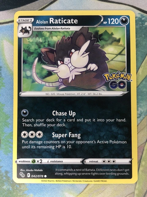 ALOLAN RATICATE 42/78 - Pokémon GO - Common - Pokemon Card TCG $0.99 ...