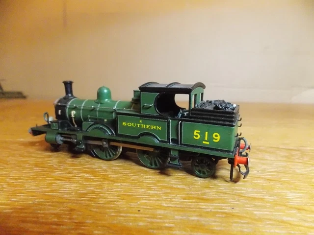 KIT BUILT LSWR 0415 CLASS ADAMS RADIAL TANK 4-4-2T LOCO No 519 SR Green ...
