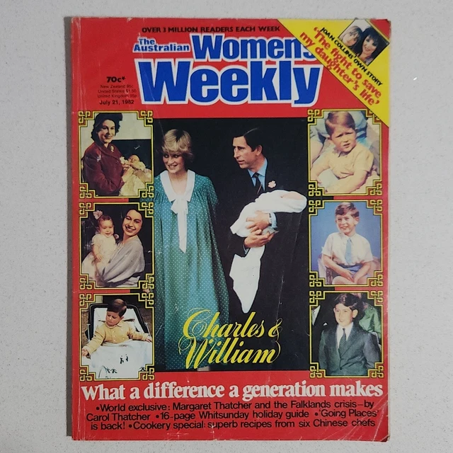 WOMEN'S WEEKLY - Vintage Australian Magazine July 21, 1982 PRINCESS ...