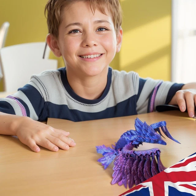 3D PRINTED ARTICULATED Phoenix Model Joint Mobility Creative for Autism ...