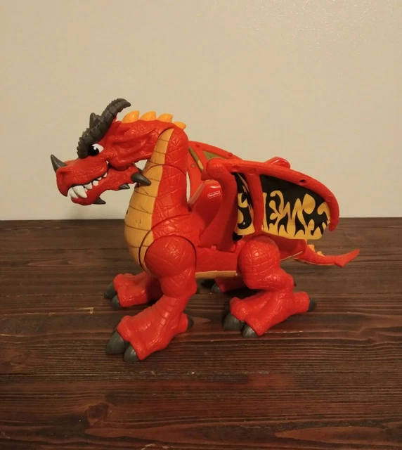 FISHER-PRICE IMAGINEXT RED Winged Eagle Talon Castle Dragon With Sounds ...