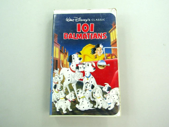 101 DALMATIANS VHS Black Diamond Clamshell Walt Disney Classic Family ...