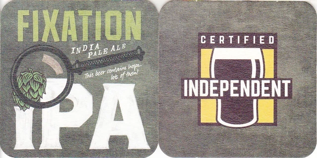 FIXATION BREWING - Indian Pale Ale Australian Square Coaster Beermat 03 ...
