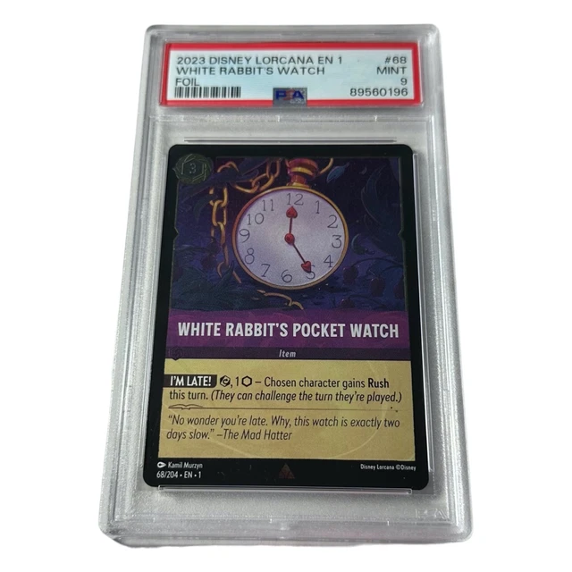 DISNEY LORCANA THE First Chapter White Rabbit's Pocket Watch #68 FOIL ...
