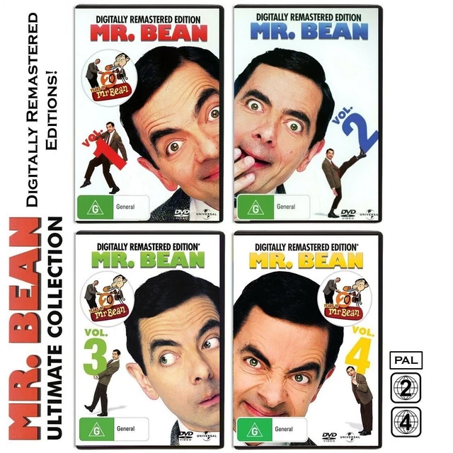 MR BEAN : Complete Series (DVD Collection, 1990, 4-Disc) PAL Region 2&4 [SEALED] $39.95 ...