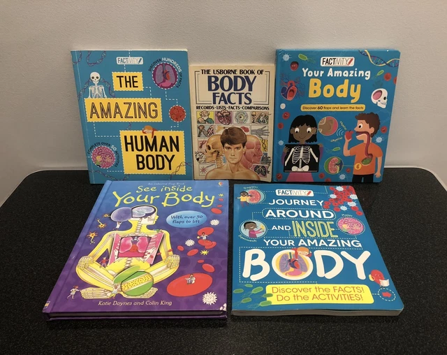 5 BOOK LOT W/ Factivity Your Amazing Body Books: Discover Around ...