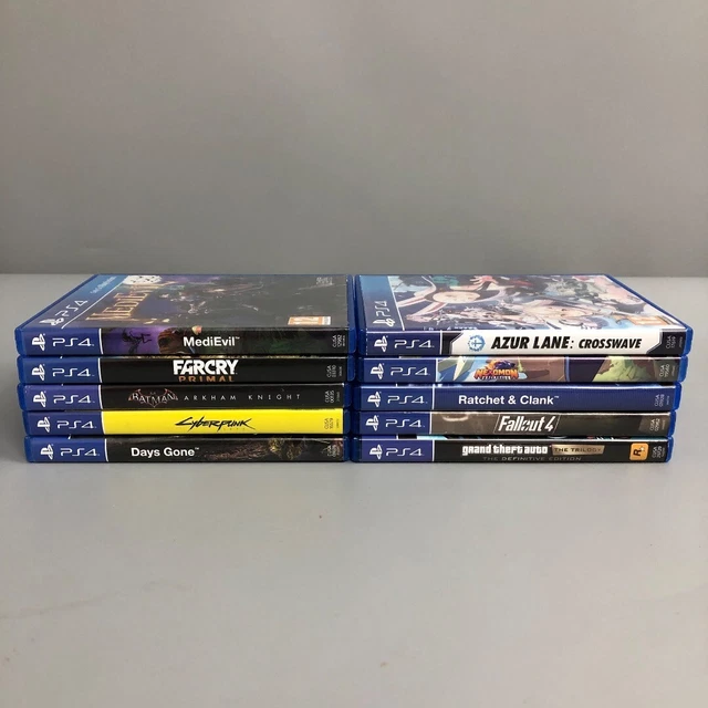 PLAYSTATION 4 PS4 Games Bundle x10 MediEvil Fallout 4 GTA Days Gone ...